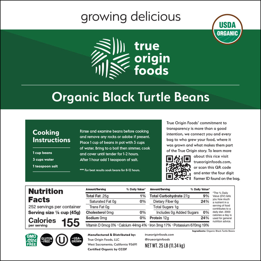 Organic Black Turtle Beans – Next Generation Foods